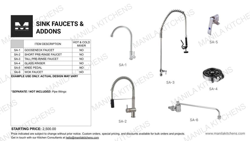 Faucets – Manila Kitchens